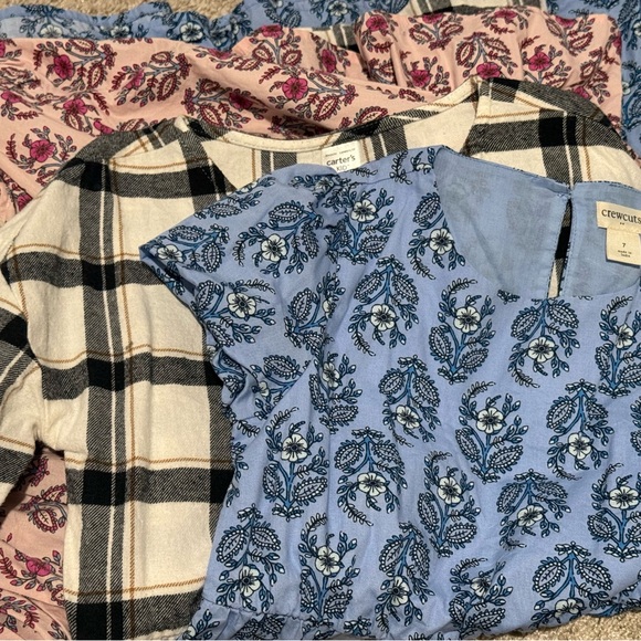 J. Crew | Dresses | J Crew Kids Dresses In Blue Pink And Black | Poshmark